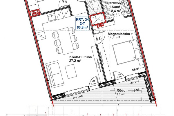 Müüa korter, 2 tuba - Kloostrimetsa tee 56a/2-34, Pirita, Pirita ...